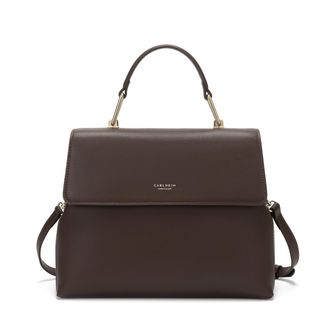 Carlheim Gotland Genuine Leather collection, Sophia Genuine Leather Handbag (Brown)