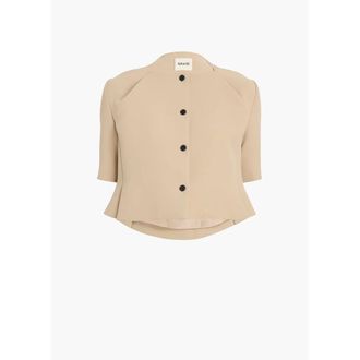 Khaite Femme, Blouses et Chemises, Beige, Taille: 40 FR Garret Jacket