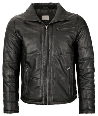 Bugatti Herren Echtleder Lederjacke Lammnappa schwarz