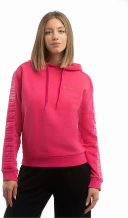 Moschino Femme, Sweatshirts et sweats &agrave; capuche, Rose, Taille: 38 FR SweaT-shirt en coton avec motif