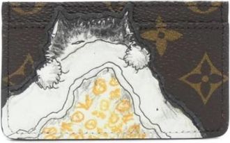 Louis Vuitton unisex, Pre-owned, Brun, Taille: ONE Size Portefeuille en toile Pre-owned