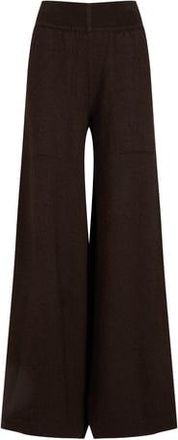 Rick Owens Pantalon taille haute &eacute;vas&eacute; en cachemire m&eacute;lang&eacute;