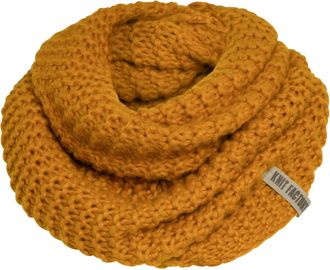 Knit Factory Alex Loop Schal - Schlauchschal - Winterschal - Rundschal - Herrenschal - Damenschal - Wollschal - Grob gestrickten Rippenmuster - Für Damen und Herre