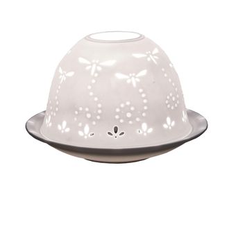 Kerzenfarm Hahn 30010 Porzellan tealight-holder, wei&szlig;