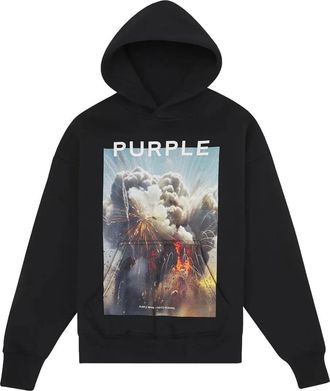 Purple hoodie Explosion - Noir