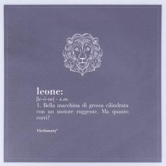 Villa D'Este Home Tivoli Quadratisches Fr&uuml;hst&uuml;cksbrettchen aus PVC, Victionary L&ouml;we