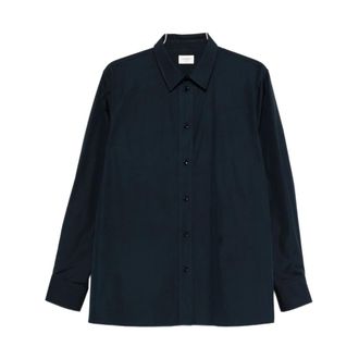 Saint Laurent Dunkelblaues Hemd mit Kragen - - Shirts - Herren - Blau - XL