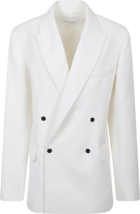 Frankie Shop Femme, Vestes, Blanc, Taille: 44 FR Newark Double Breasted Blazer