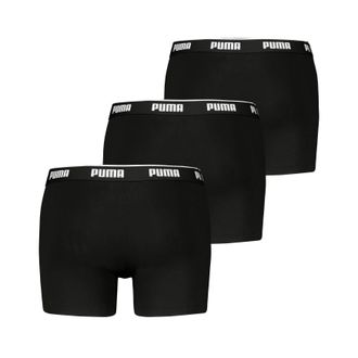 Puma Boxershorts PUMA PUMA MEN EVERYDAY BASIC BOXERS 3P, Damen, Gr. XXL, schwarz, Single Jersey, Obermaterial: 95% Baumwolle, 5% Elasthan, k&ouml;rpernah, Unter
