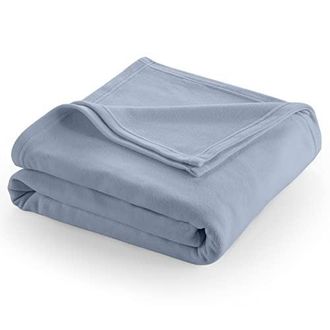 Westpoint Home Martex Superweiche Fleecedecke, Doppelbettgr&ouml;&szlig;e, Fleece-Bettdecke, warm, leicht, antistatisch, Decke f&uuml;r Couch und Sofa, 168 x 228 cm, Blau