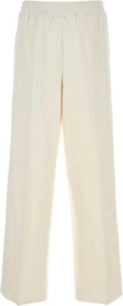 Jil Sander Homme, Pantalons, Blanc, Taille: XL Wide Pantalons