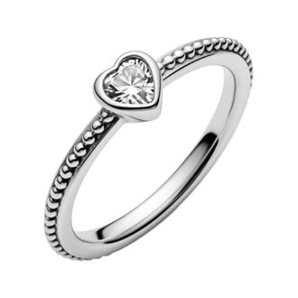 Pandora Bague One Love - Femme - Accessoires - Gris - Taille: 56 MM