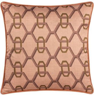 Riva Paoletti Carnaby -Kette Geometrische Satinkissenbedeckung