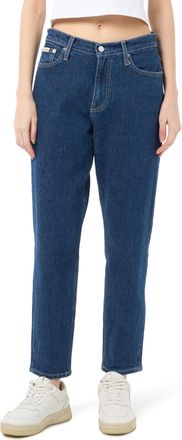 Calvin Klein Damen Mom Jeanj20J224520 Zugeschnitten, Denim Dark, 24W / 28L