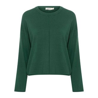 Soaked In Luxury Regenwald Crew-Neck Top - - Knitwear - Damen - Gr&uuml;n - XL