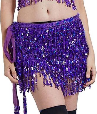 Generic Jupe Paillette Femme Short Sequin Jupe Cosplay Femme Petticoat Jupe sous-V&ecirc;tements Adorable pour Danse et Style Ballet