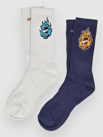 Santa Cruz Screaming Mini Flame 2 Pk Socken multi