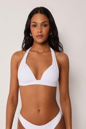 Calzedonia Gepolstertes Triangel-bikinioberteil Premium Fit Wei&szlig;
