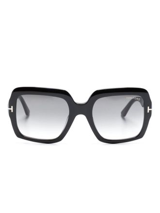 Tom Ford Eyewear lunettes de soleil carrées Kaya - Noir