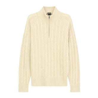 HUGO BOSS H-Furore Zip Knit - - Sweatshirts & Hoodies - Herren - Beige - XL