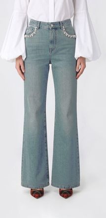 Alexander McQueen Jeans MCQUEEN Femme couleur Bleu