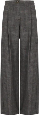 Marella PANTALONCARENA GRIS CHECK MARELLA