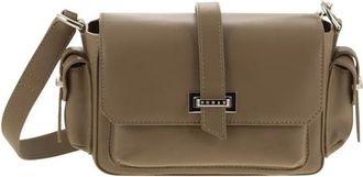 Hogan Hobo Bags - Small Leather Flap Bag - Gr. unisize - in Grau - f&uuml;r Damen