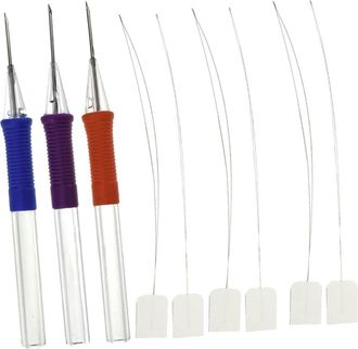 TOPBATHY Teiliges DIY Stickerei Sticknadeln und Edelstahl Einf&auml;delhilfen Langlebige Punch Needle Stifte f&uuml;r Pr&auml;zises Sticken und Textilgestaltung Leicht und Ko