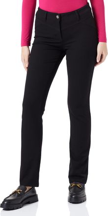 Gerry Weber Edition Damen Straight Fit Hose, Schwarz, 38