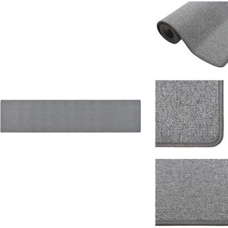 vidaXL Teppichl&auml;ufer Dunkelgrau 80x400 cm - Teppichl&auml;ufer - Dunkelgrauer Teppich - Wohnzimmerteppich - Schlafzimmersteppich - Flurreinrichtung