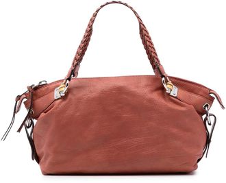 Gucci Shopper - Medium Leather Bamboo Bar Tote - Gr. unisize - in Orange - f&uuml;r Damen