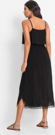 Bonprix Maxikleid l&auml;ssige Passform, elastischer Gummibund in der Taille, &auml;rmellos