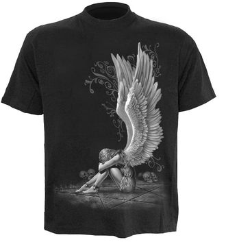 Spiral Enslaved Angel M&auml;nner T-Shirt schwarz XL 100% Baumwolle Gothic