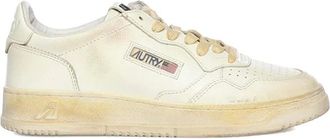 Autry Homme, Chaussures, Blanc, Taille: 44 EU Medalist Super Vintage