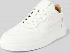 Poelman Ledersneaker mit Label-Detail Modell Enzo