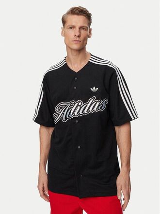 adidas T-Shirt Summer League Varsity Baseball KE2244 Schwarz Oversize