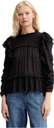 Munthe Damen, Blusen & Hemden, Schwarzk, SGr&ouml;&szlig;e