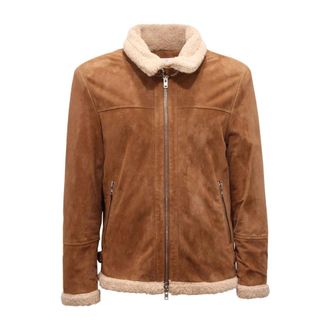 Bully Shearling Jacke Modell 5562 - - Jackets - Herren - Braun - M