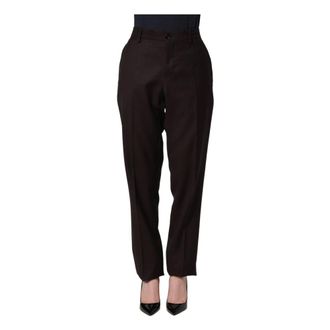 Dolce & Gabbana Femme, Pantalons, Brun, Taille: 42 FR Pantalon de ville