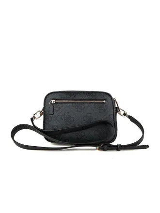 Guess Womens Crossbody Bag Coal Logo Polyurethane - Crossbody-Bags
