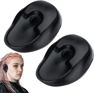 Generico Couvre-oreilles en silicone, cache-oreilles pour teinture capillaire | Housse de protection pour &eacute;couteurs, cache-oreilles de teinture pour cheveux, p