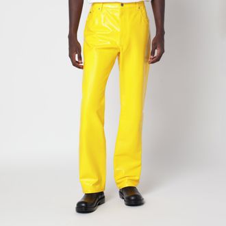 Loewe Gelbe Hose aus Baumwollmischgewebe