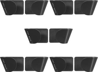 Hemoton 5 Paar Topfdeckelhalter Wand Topfdeckel Pfannendeckel Schneidebrett Tellerhalter ABS Küche Wandhaken Selbstklebend Klebehaken Halterung Küchenutensili