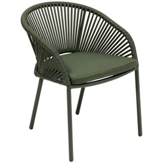 Hesperide Fauteuil de jardin Oryon empilable vert laurier - Hesp&eacute;ride