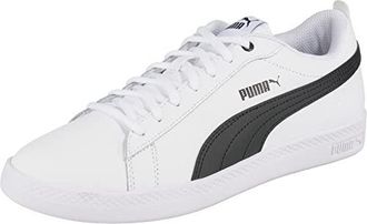 Puma Women Smash Wns V2 L Baskets, Puma White Puma Black, 41 EU