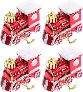 Angoily 4st&uuml;cke H&auml;ngender Weihnachtsbaumwagen Weihnachtsbaumdeko Anh&auml;nger F&uuml;r Baum Schmuck F&uuml;r Wohnzimmer Und Schlafzimmer