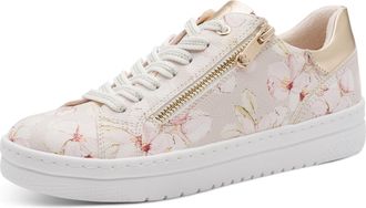 Marco Tozzi Marco Tozzi Damen Sneaker weiches Feel Me Wechselfu&szlig;bett weiches Innenfutter Vegan Modern, beige (Cream Comb), 37 EU