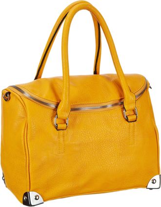 Pieces Mirabelle Shop Bag 17047615, Damen Henkeltaschen, Gelb (GOLDEN Yellow), 23x18x15 cm (B x H x T)