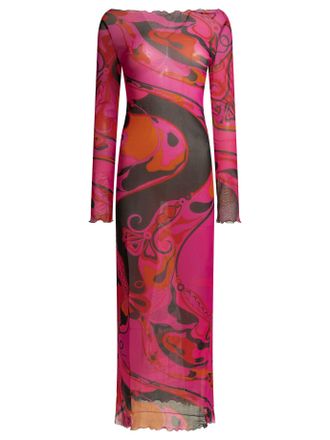 Pucci Robe longue Pucci Orchid&eacute;e