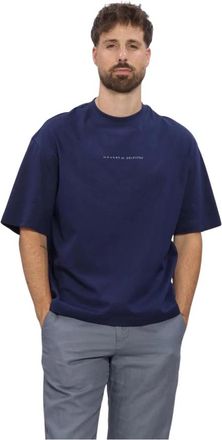 Selected Slhrelaxnorman License SS Tee - - Tops - Herren - Blau - XL